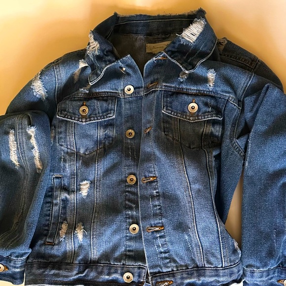 Jackets & Coats | Ripped Jean Jacket | Poshmark